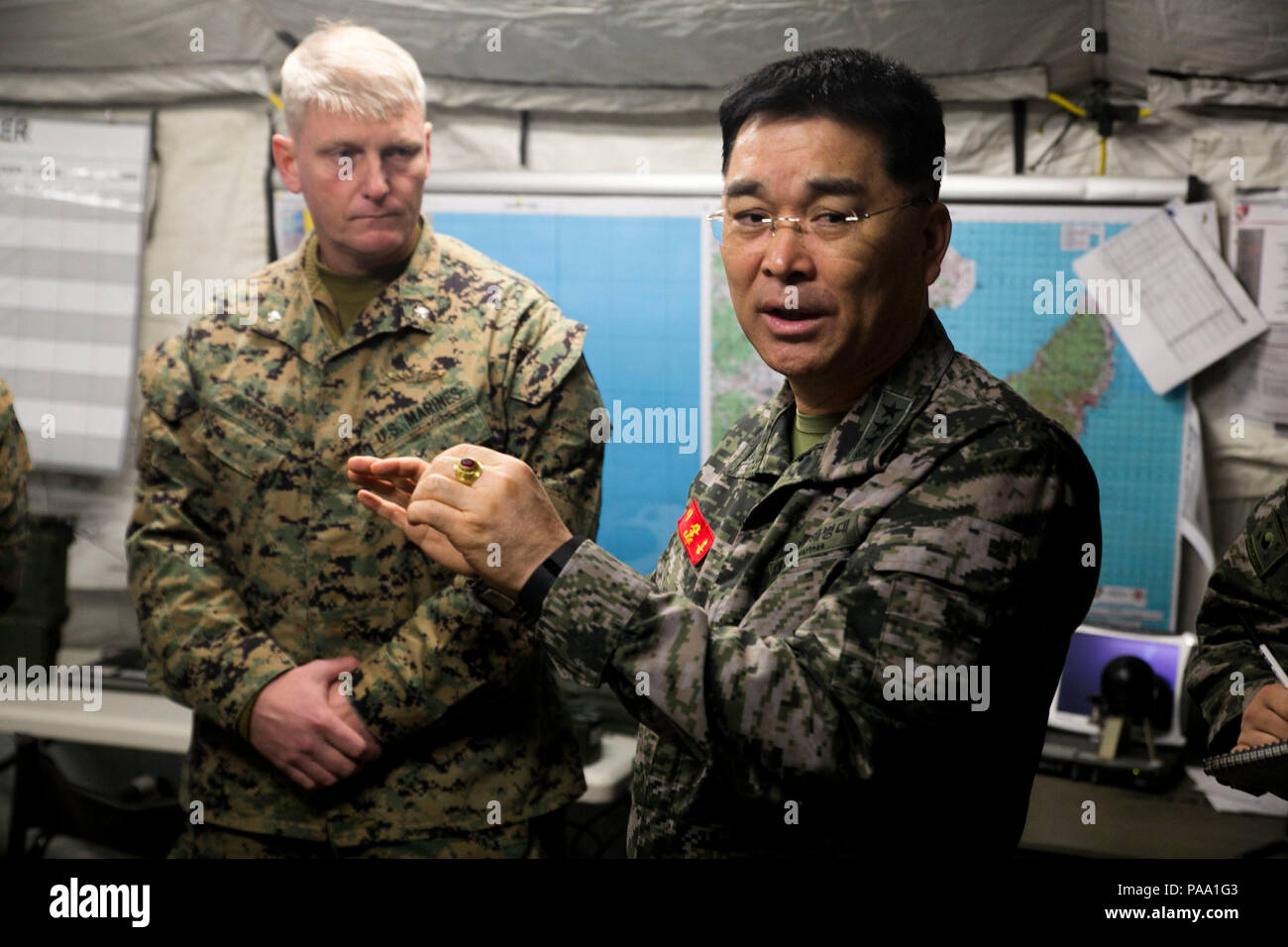 Republic of Korea Lt. Gen. Lee Sang Hoon, commandant of the ROK Marine ...