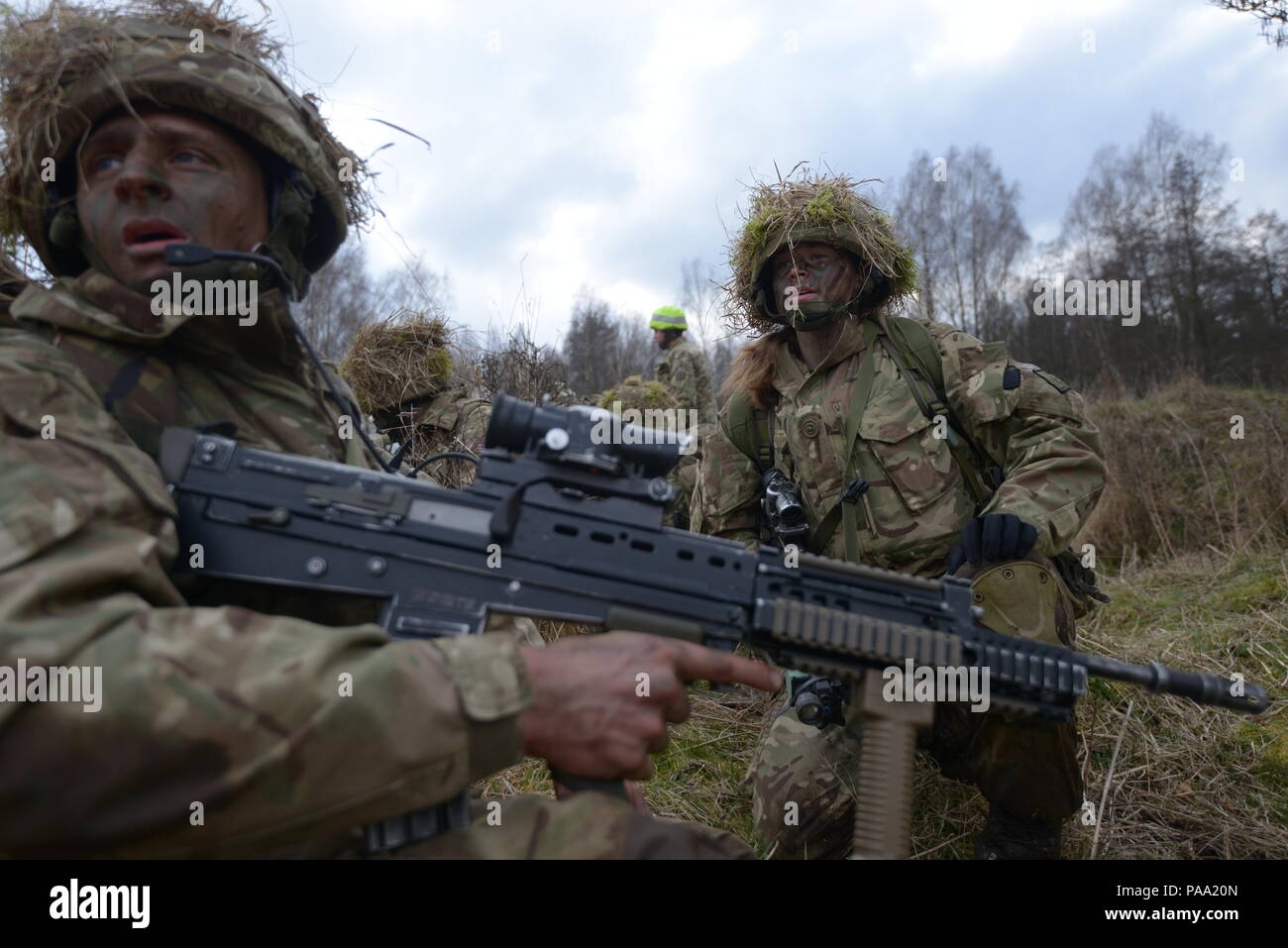 British cadets of the Royal Military Academy Sandhurst receive further ...