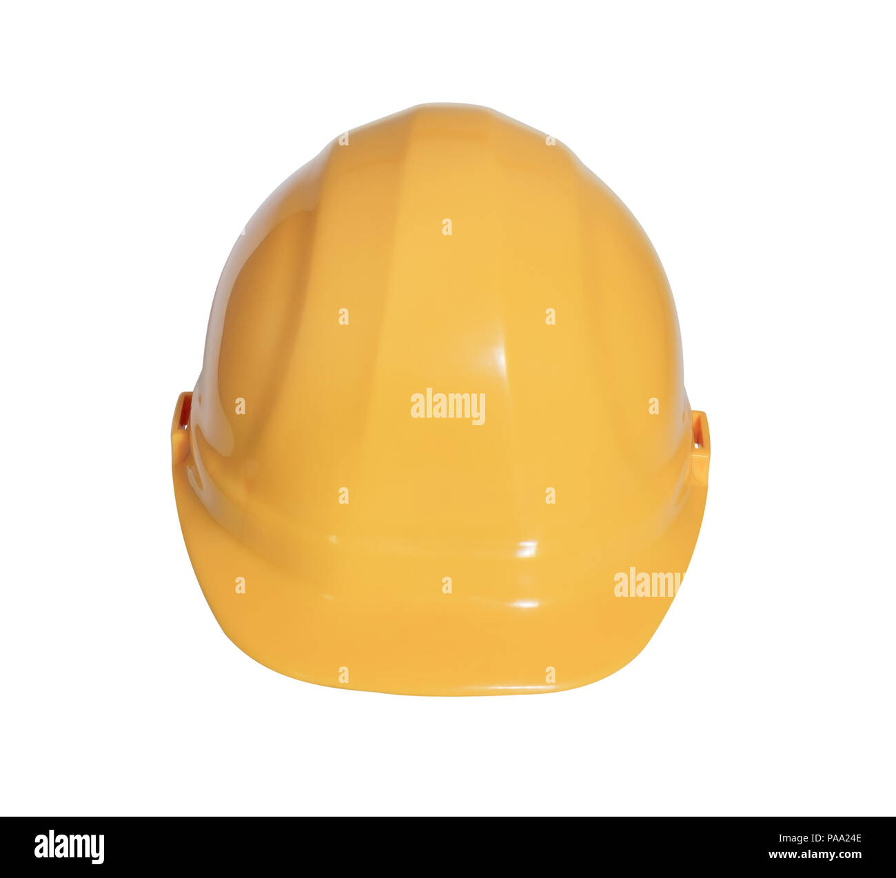 Yellow safety hat isolated on white background. with path Stock Photo ...