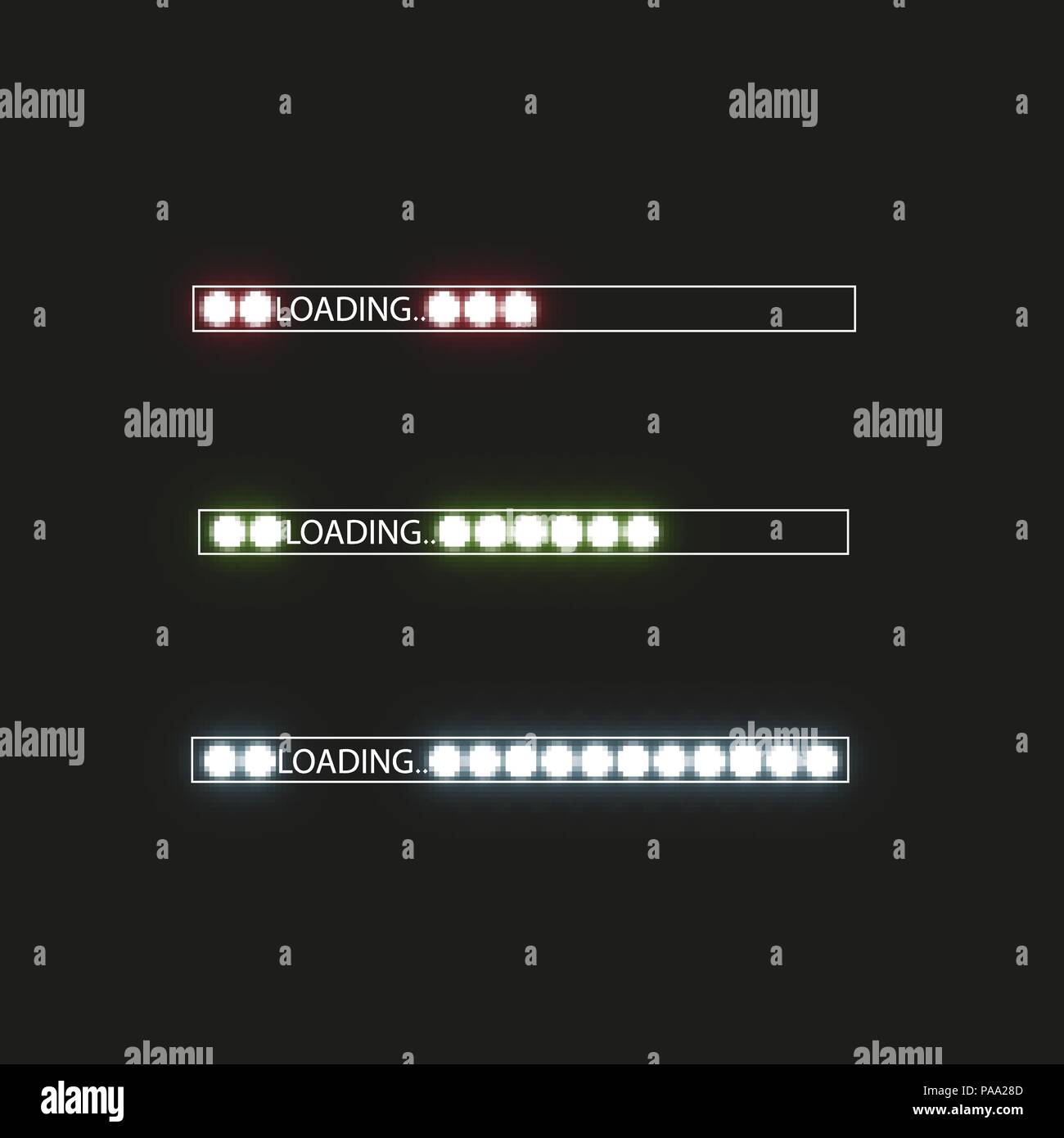 Completion steps Stock Vector Images - Alamy