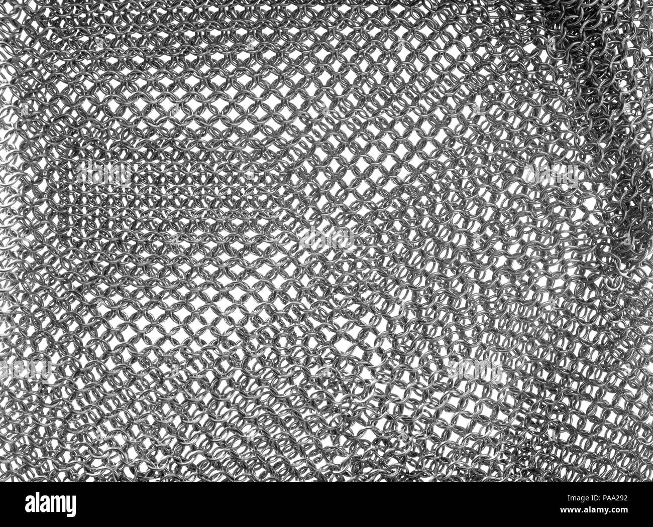 Abstract texture background of iron mesh glove Stock Photo - Alamy