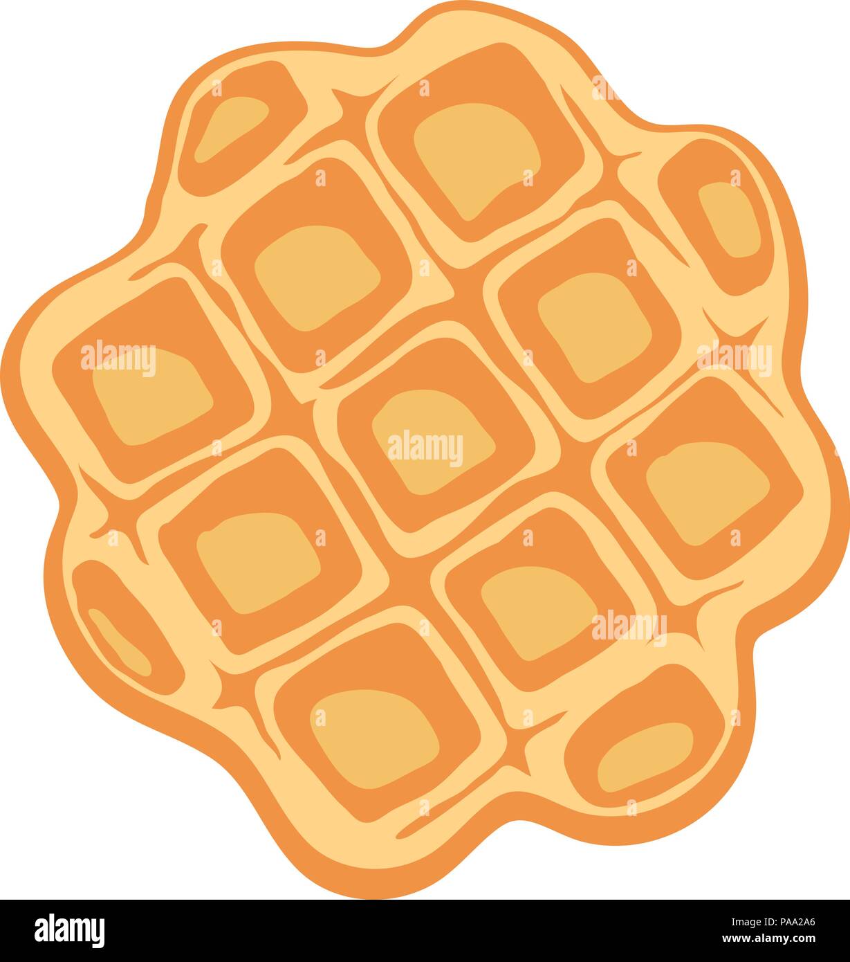 Round Waffle Clipart