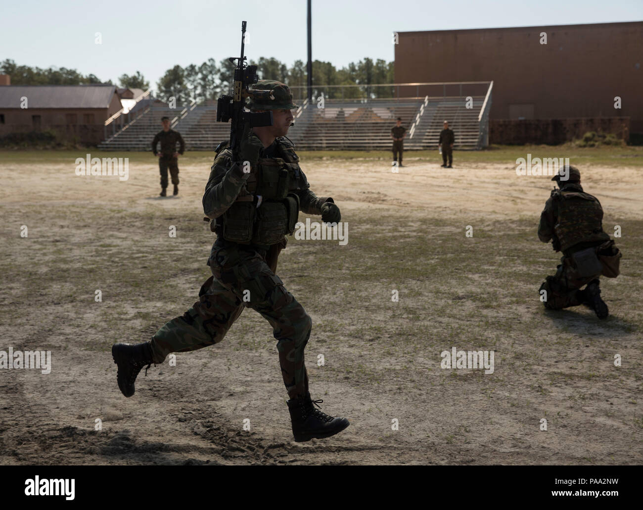 Dutch Marines with the 2nd Marine Combat Group, Recon Sniper Troop ...