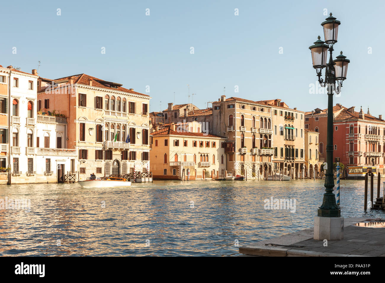 Grand Canal in Venice. View from Chiesa di San Stae. Italy Stock Photo ...