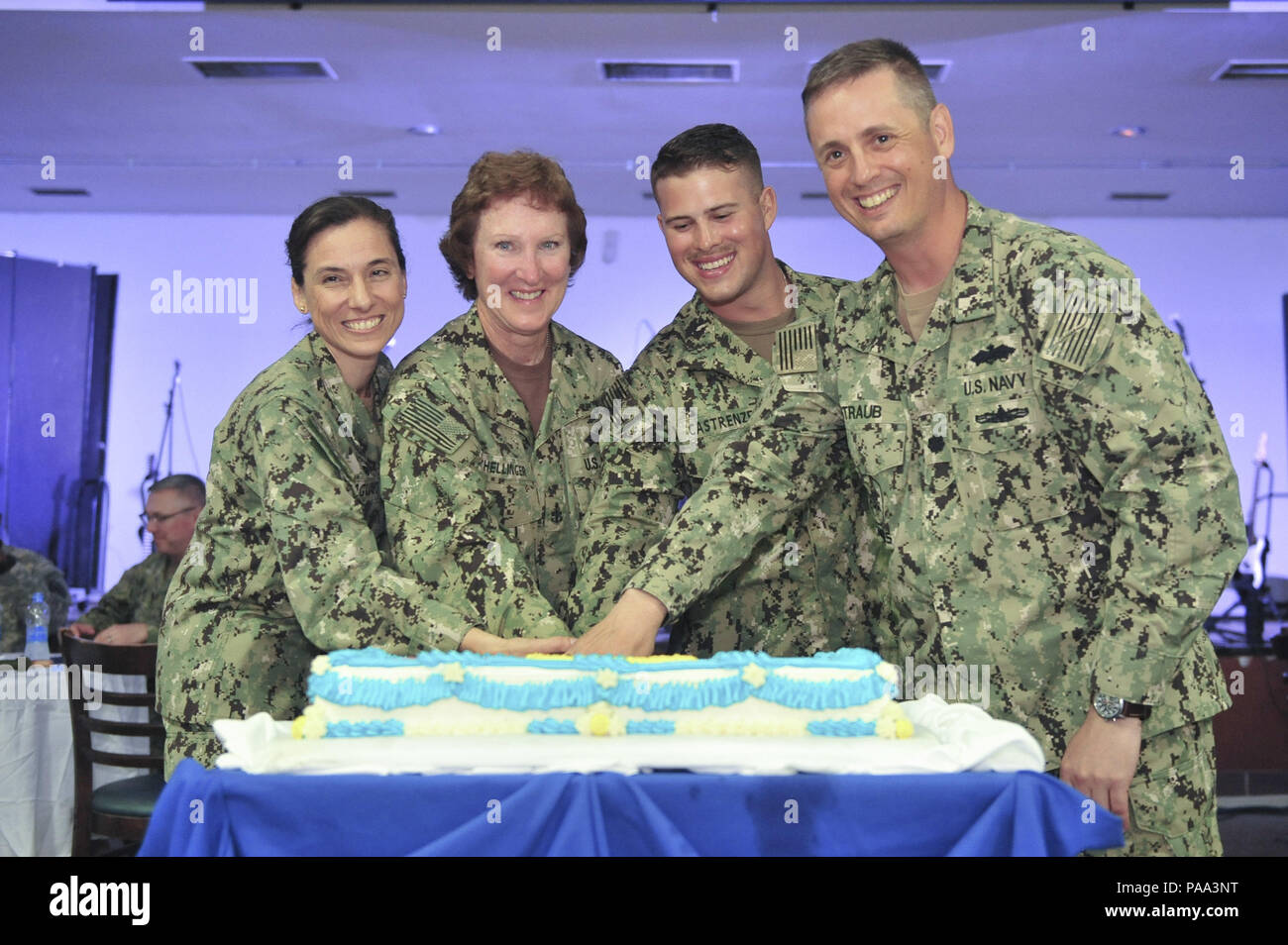 Seabees anniversary guest speaker Capt. Maria L. Aguayo, commander ...