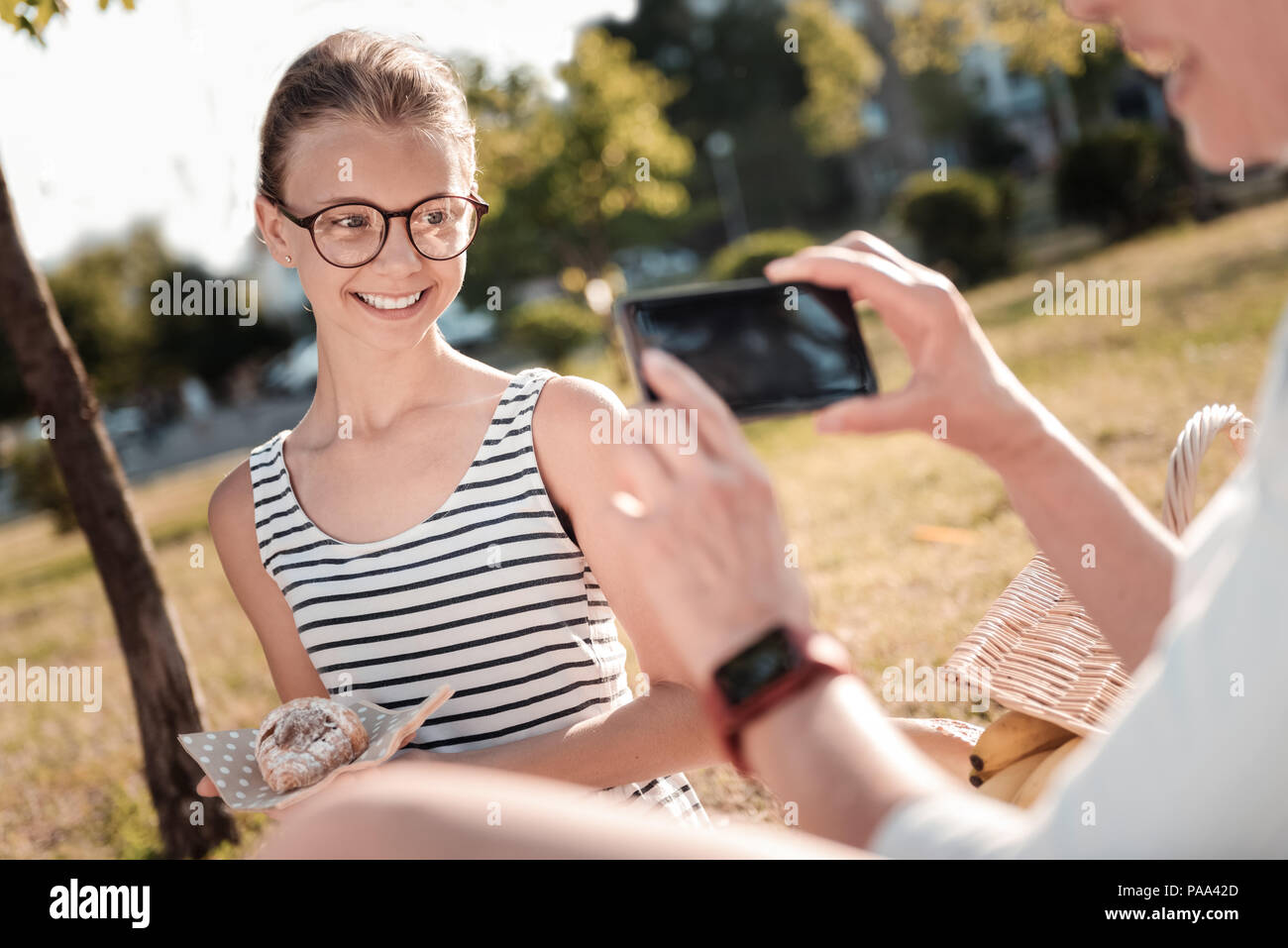 Kind girl hi-res stock photography and images - Alamy