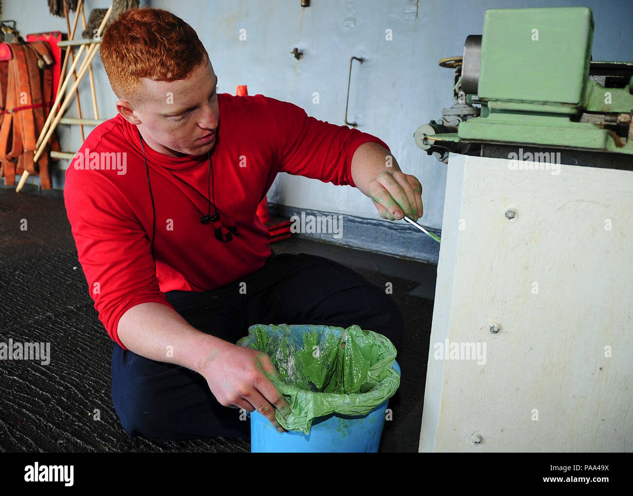 160316-N-JY875-020 ATLANTIC OCEAN (March 16, 2016) Gunner's Mate Seaman ...
