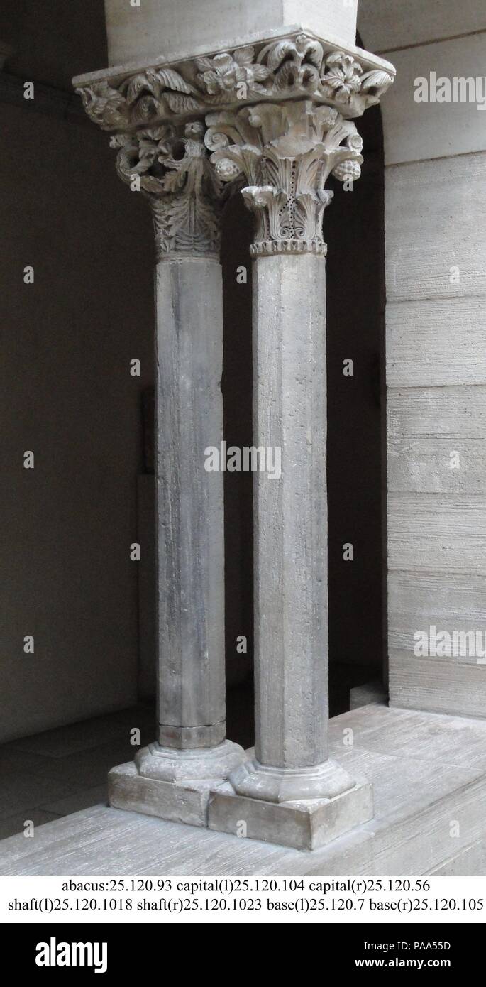 Column Base. Culture: French. Dimensions: Overall: 5 1/8 x 9 13/16 x 9 ...