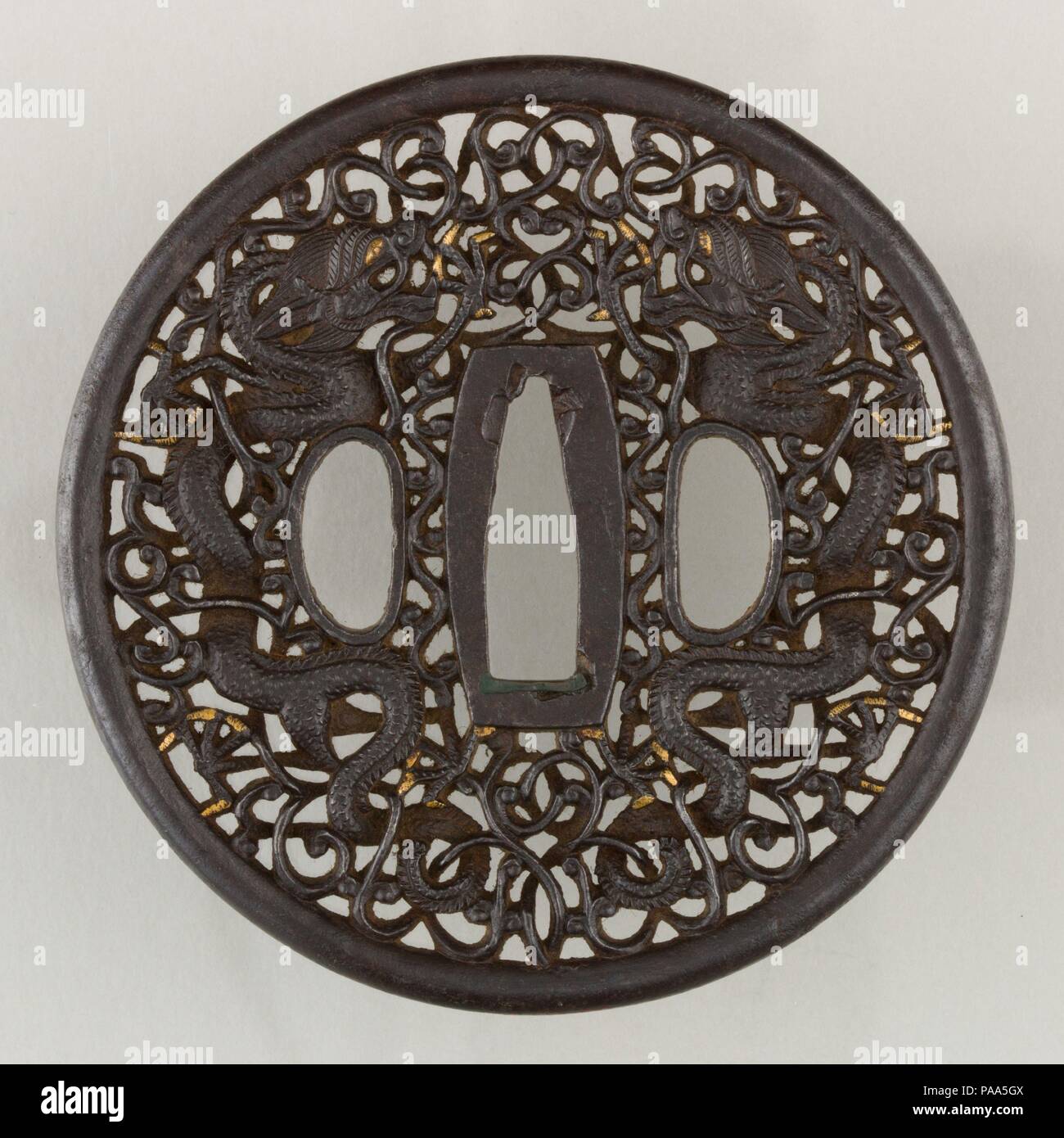 Sword Guard (Tsuba). Culture: Japanese. Dimensions: Diam. 3 5/16 in. (8 ...