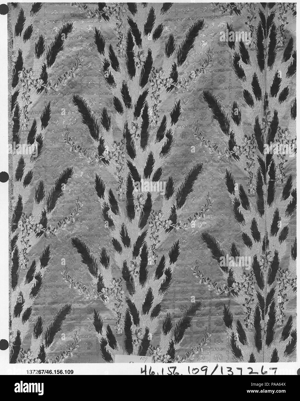 Piece. Culture: French, Lyons. Dimensions: H. 49 1/2 x W. 40 inches ...