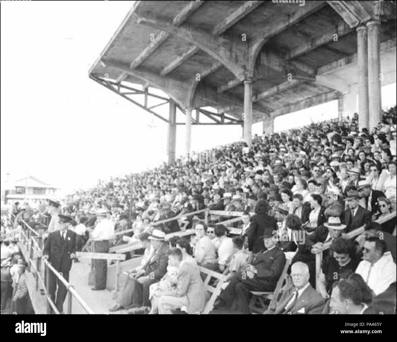 Exhibition crowds Black and White Stock Photos & Images - Alamy