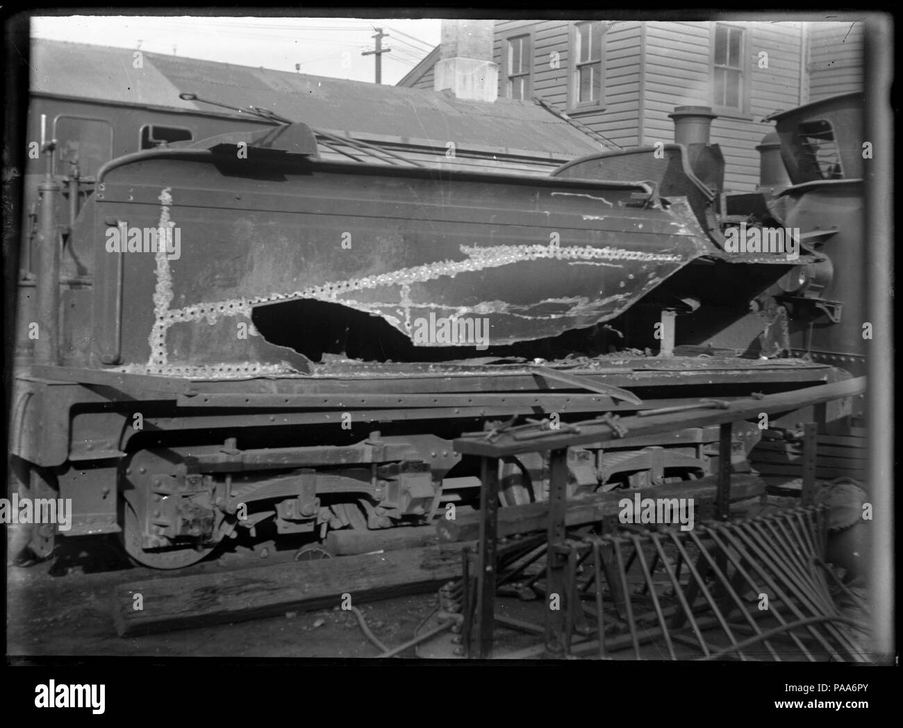 Damaged locomotive hi-res stock photography and images - Alamy