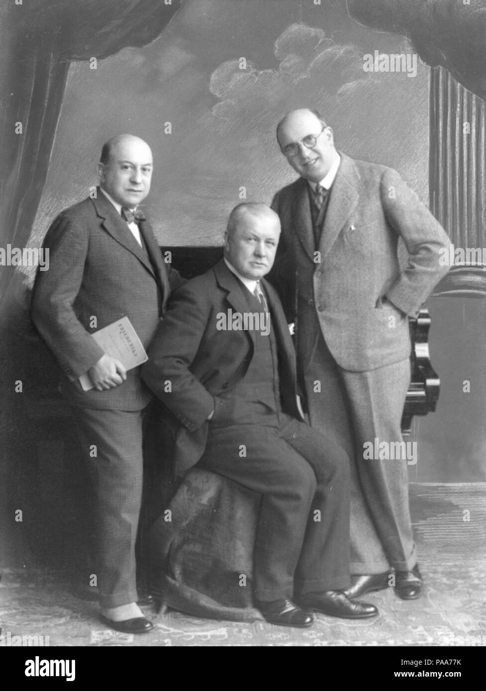 161 Ludwig Herzer (1872–1939), Franz Lehár (1870–1948) und Fritz Löhner ...