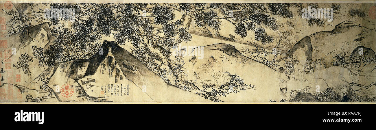 163 Ma Yüan - Handscroll- The Four Sages of Shangshan Stock Photo - Alamy