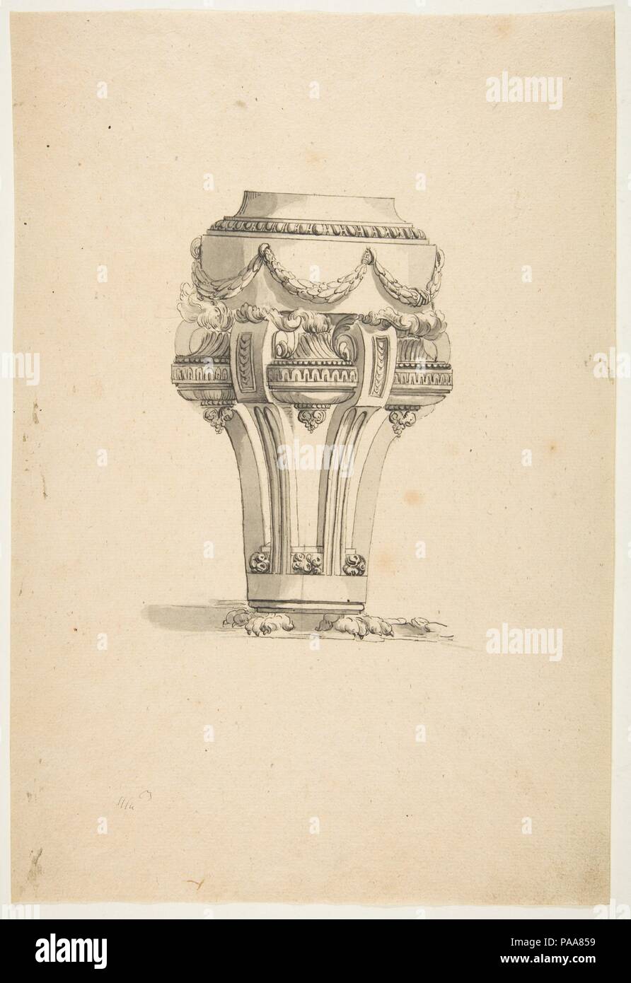 Design for an Incense Burner (?). Artist: Anonymous, French, 19th ...