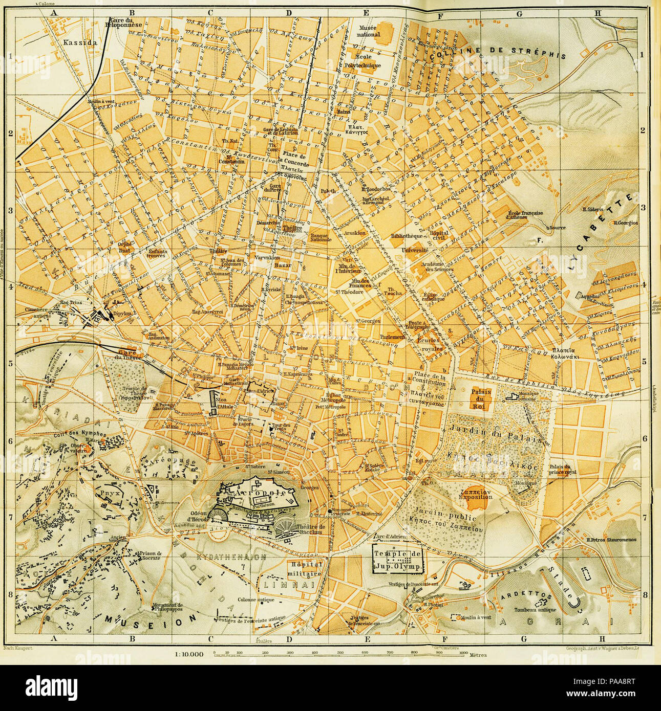 Athens greece maps cartography geography athens hi-res stock ...