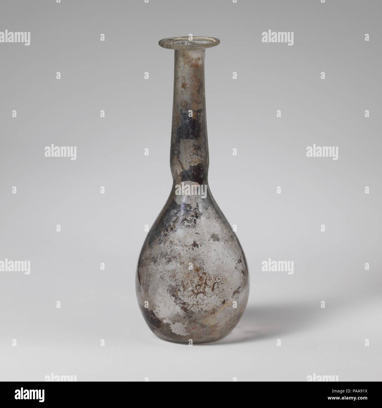 Glass perfume bottle. Culture: Roman. Dimensions: 7in. (17.8cm) Other ...