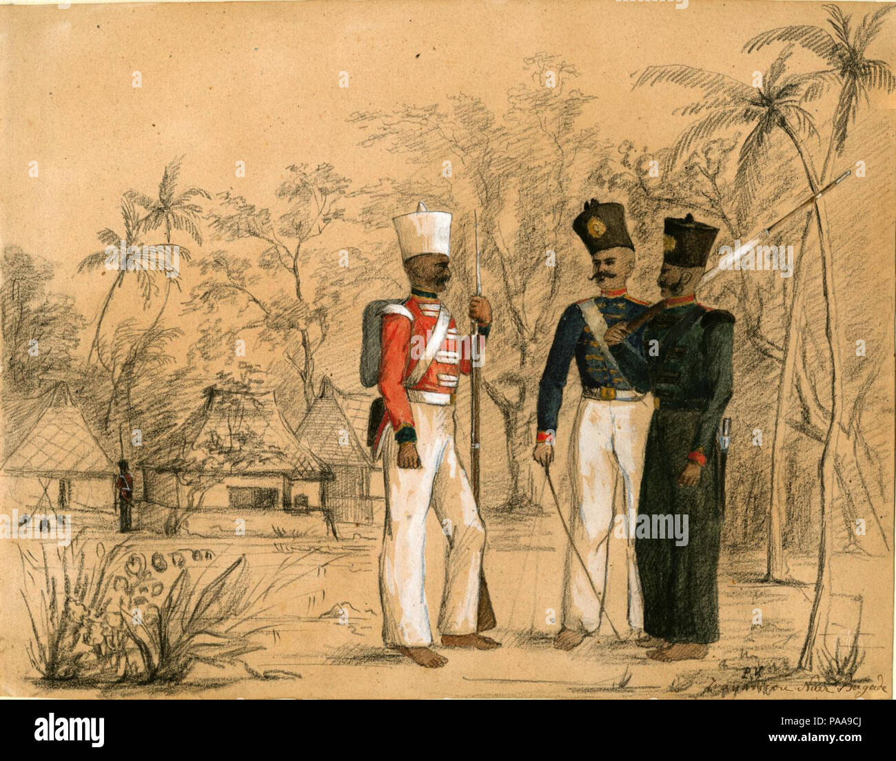 171 Members of a Nair brigade Stock Photo - Alamy