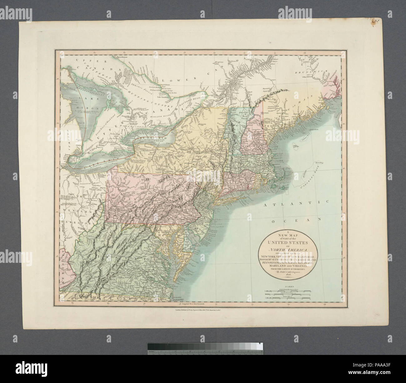 Vermont new hampshire map hi-res stock photography and images - Alamy
