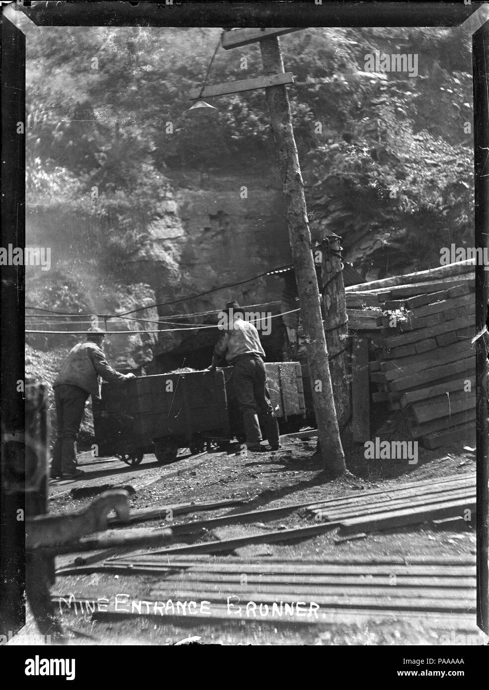 174 Mine entrance at the Brunner Mine ATLIB 308339 Stock Photo - Alamy