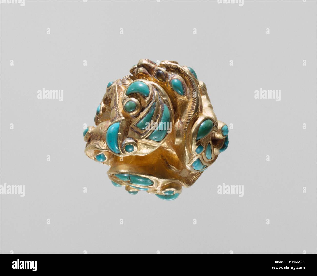 Pommel in the shape of coiled animals. Culture: Sarmatian. Dimensions ...