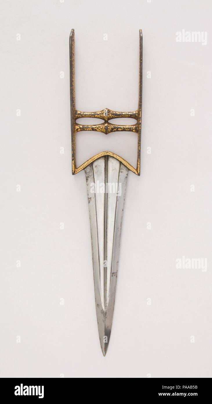 Dagger (Katar). Culture: Indian, Mughal. Dimensions: L. 14 3/8 in. (36. ...