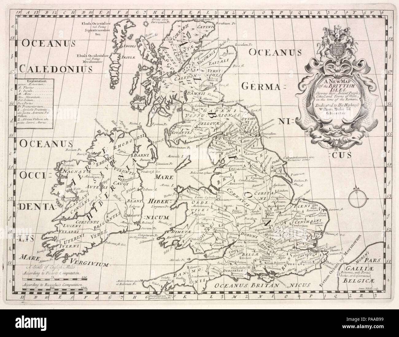 A new map of the British Isles, shewing their ancient people, cities ...