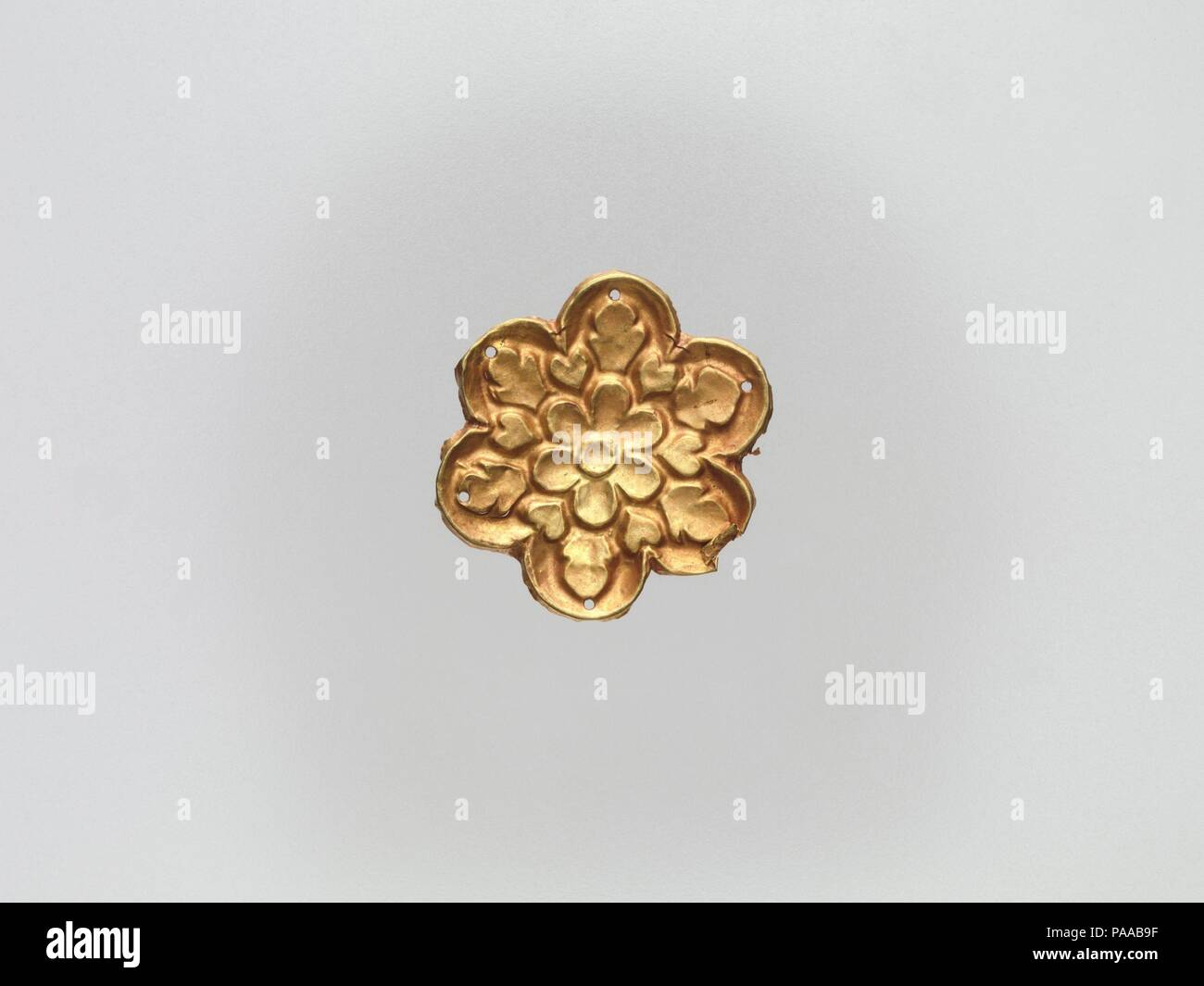 Flower-Shaped Clothing Plaque. Culture: China (Xinjiang Autonomous ...