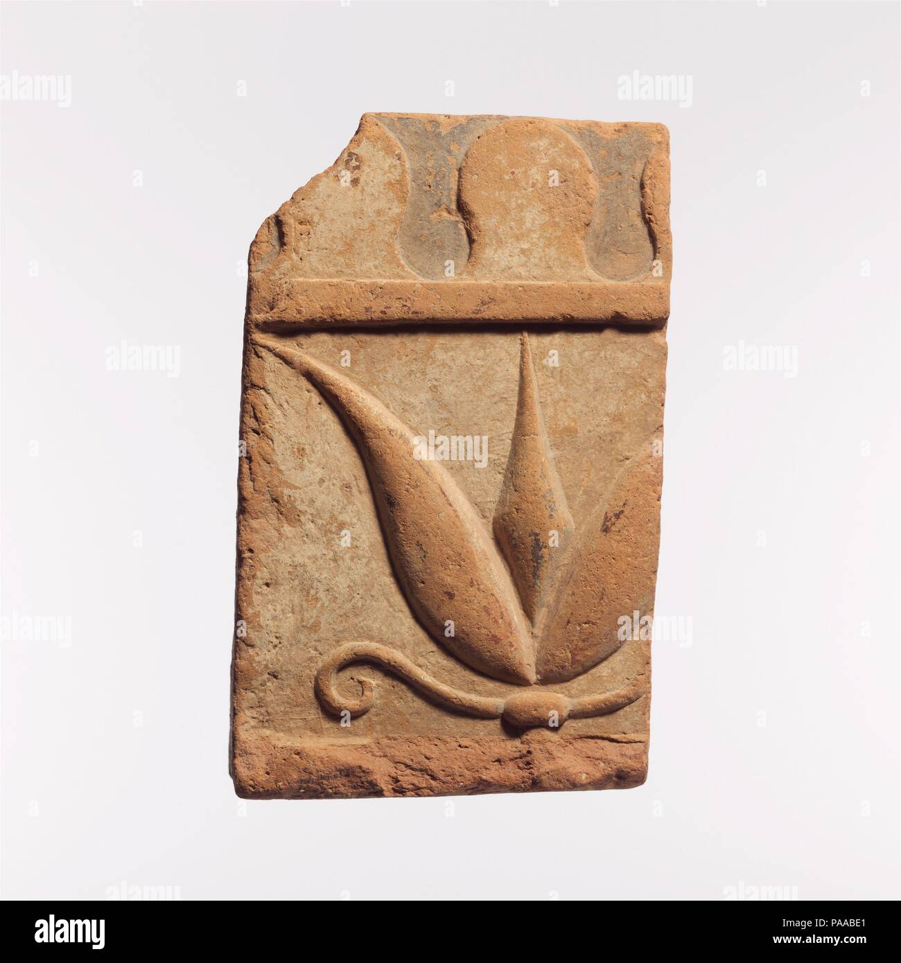 Fragment of a terracotta architectural tile. Culture: Lydian ...