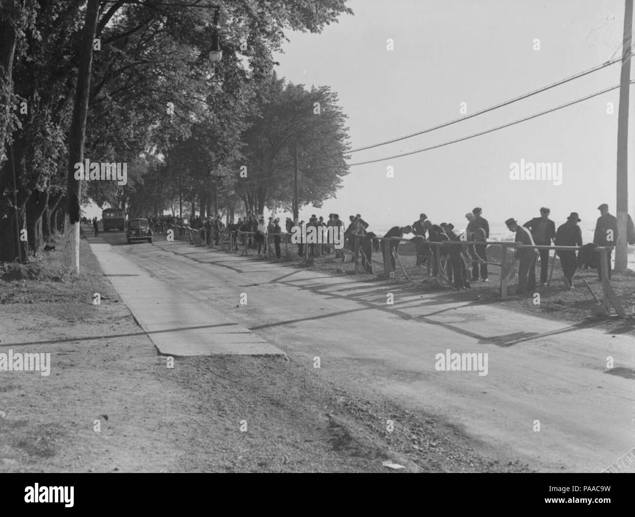 City road works Black and White Stock Photos & Images - Alamy