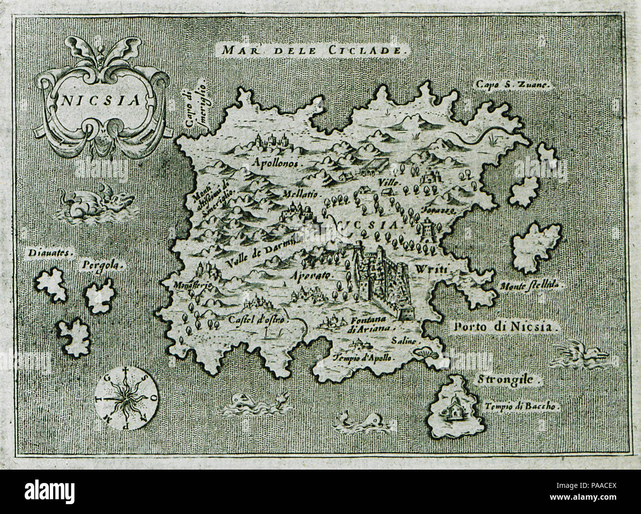 Nicosia map 17th century hi-res stock photography and images - Alamy