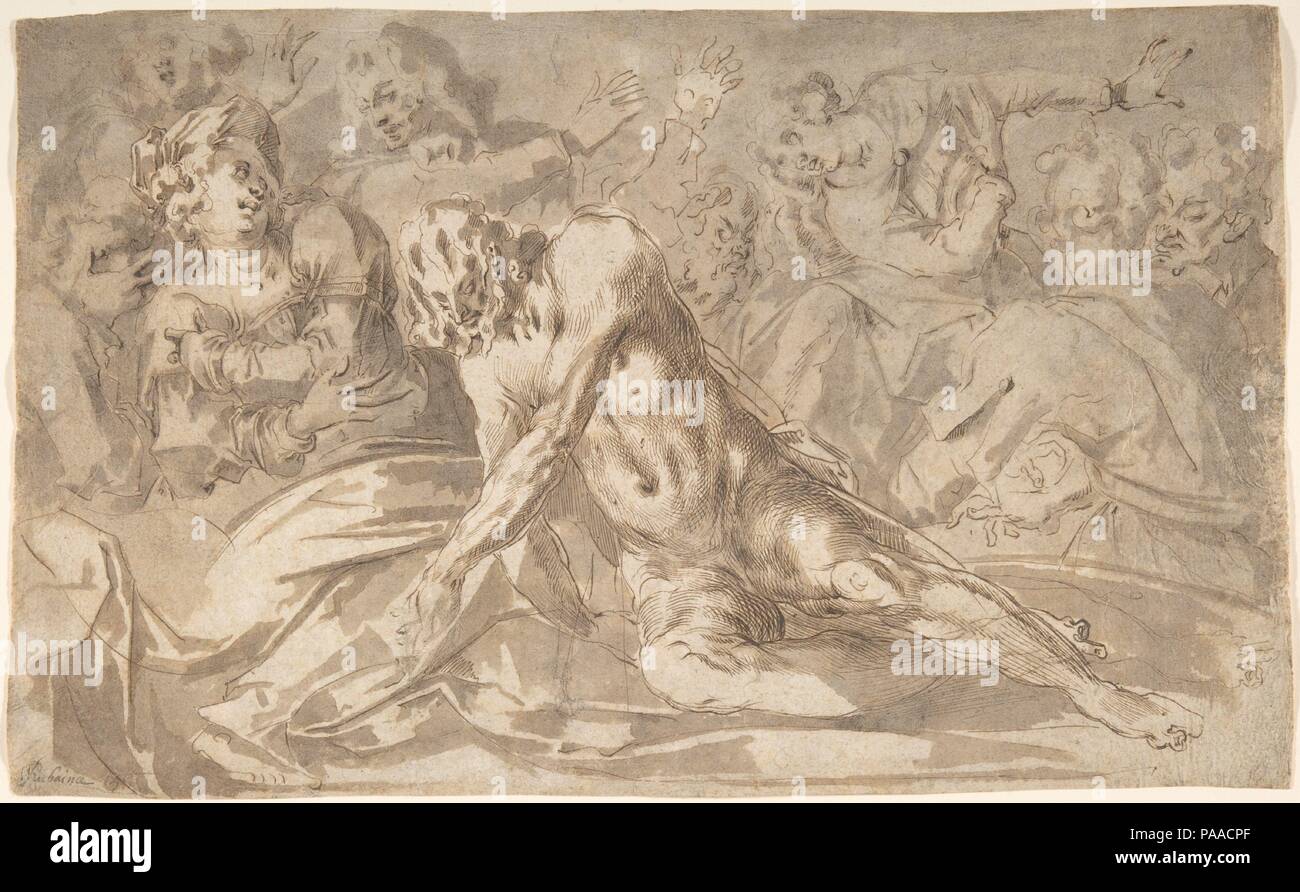 The Raising of Lazarus. Artist: Jacques Bellange (French, Bassigny ...