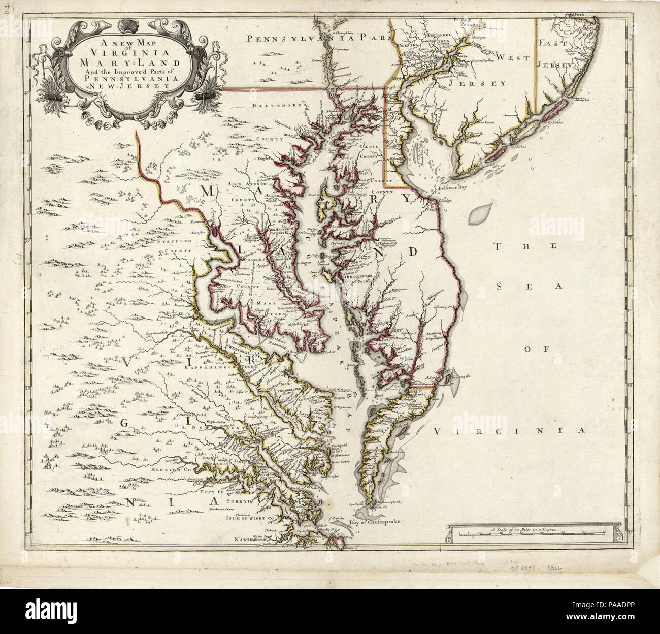 A new map of Virginia, Maryland, and the improved parts of Pennsylvania ...