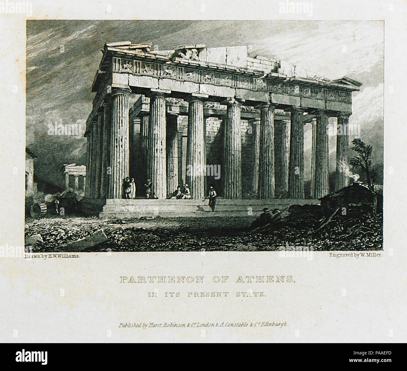 193 Parthenon of Athens, in its present state - Williams Hugh William ...