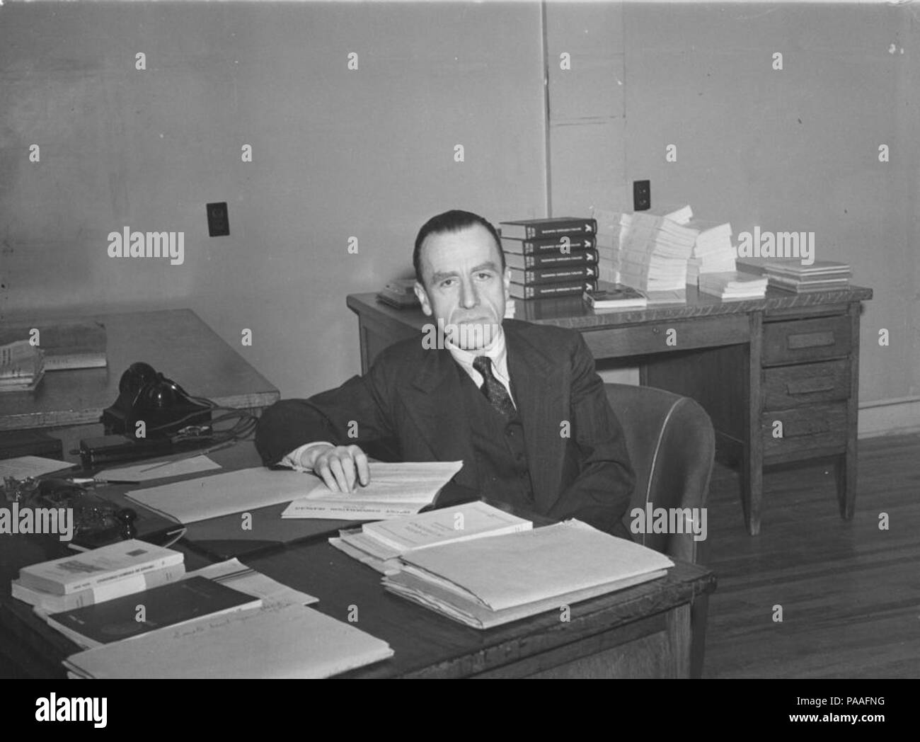 196 People. Consul de France - Mr. Negrier BAnQ P48S1P13914 Stock Photo ...