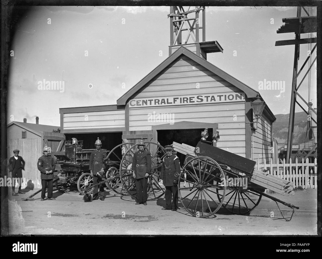 Fire engine emergency Black and White Stock Photos & Images - Alamy