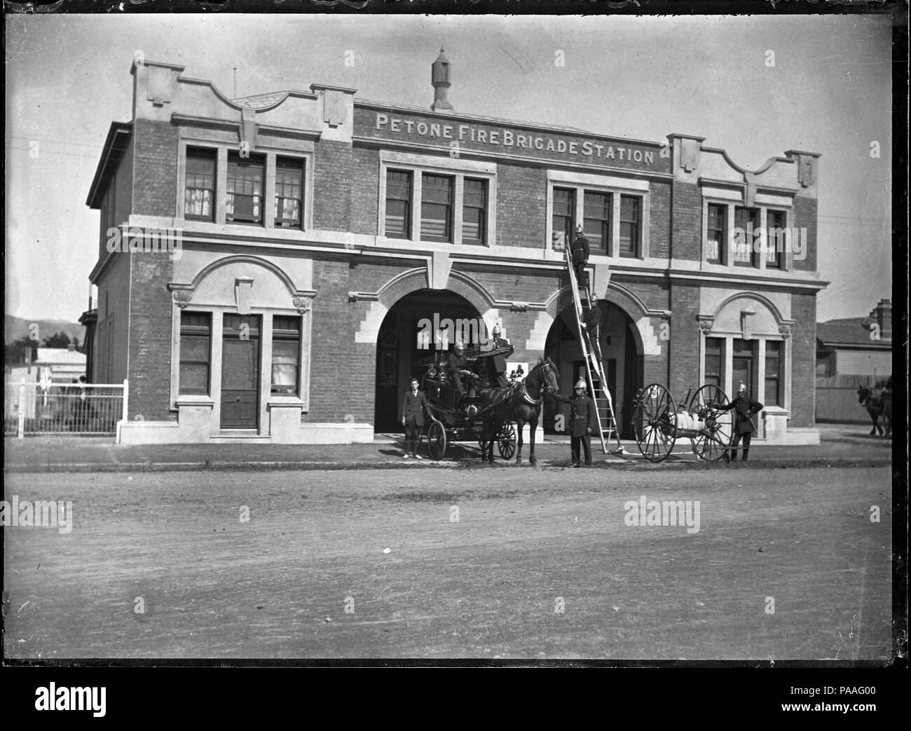 Community fire stations Black and White Stock Photos & Images - Alamy