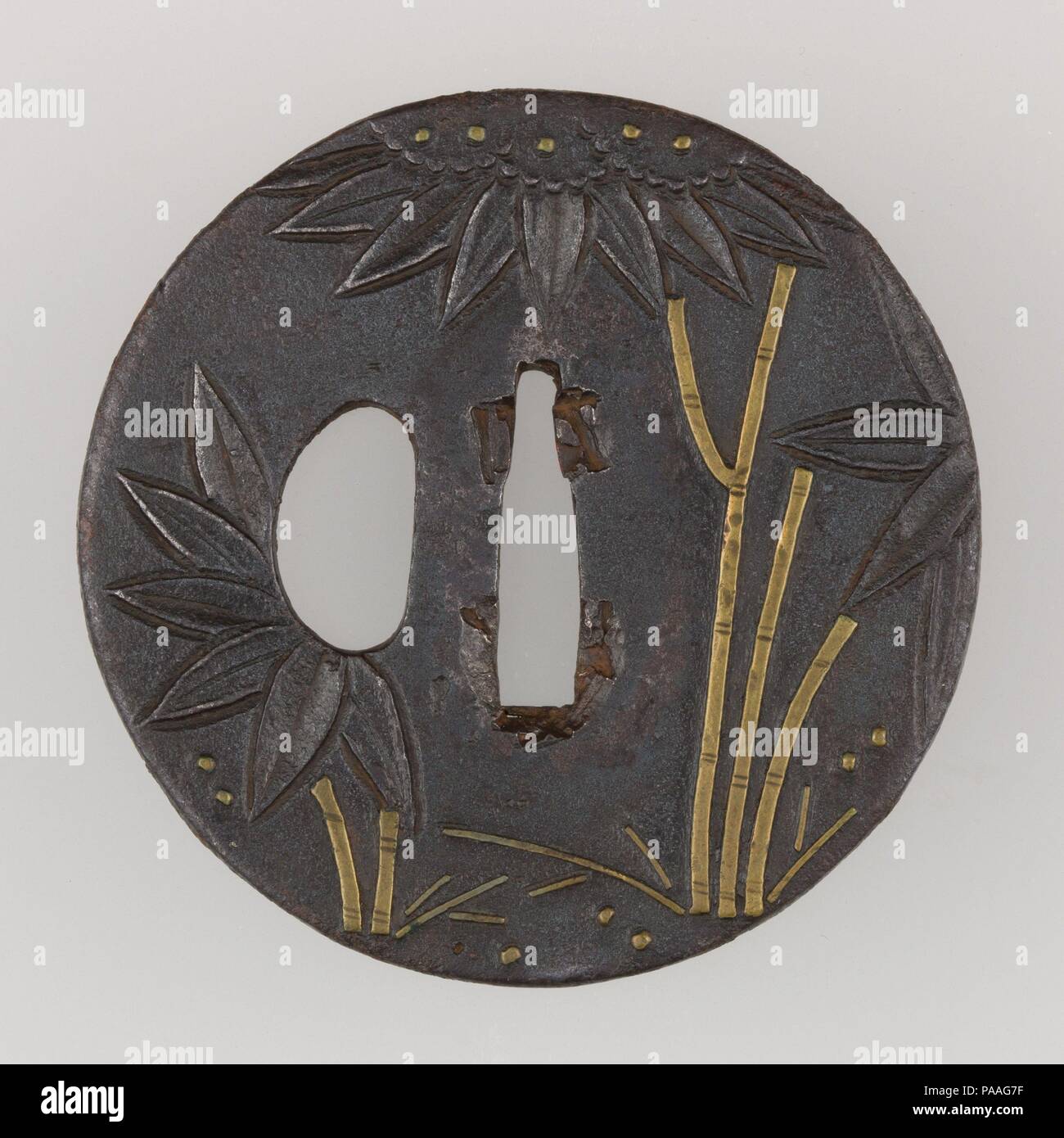 Sword Guard (Tsuba). Culture: Japanese. Dimensions: Diam. 2 13/16 in ...