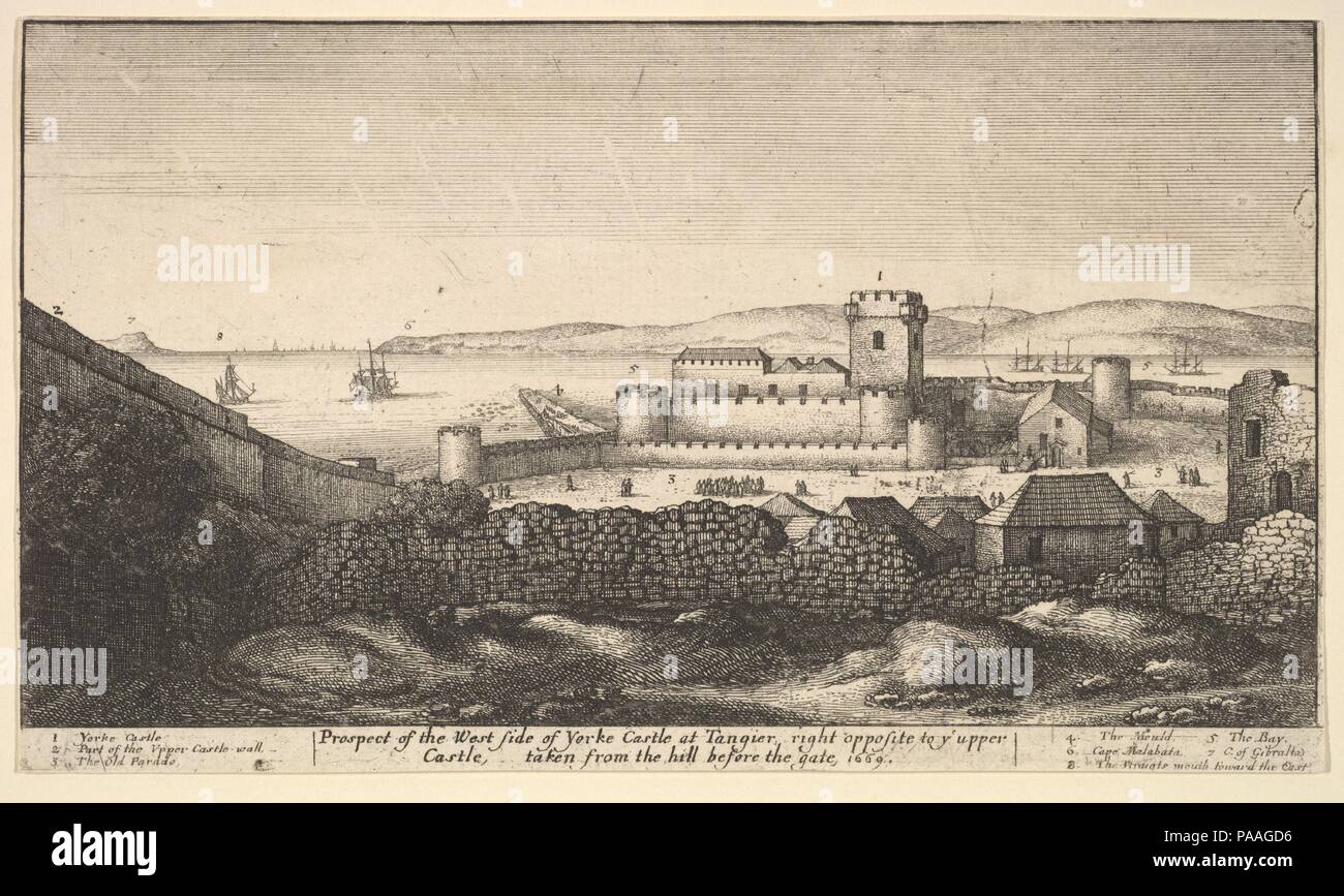 The West Side of Yorke Castle. Artist: Wenceslaus Hollar (Bohemian ...