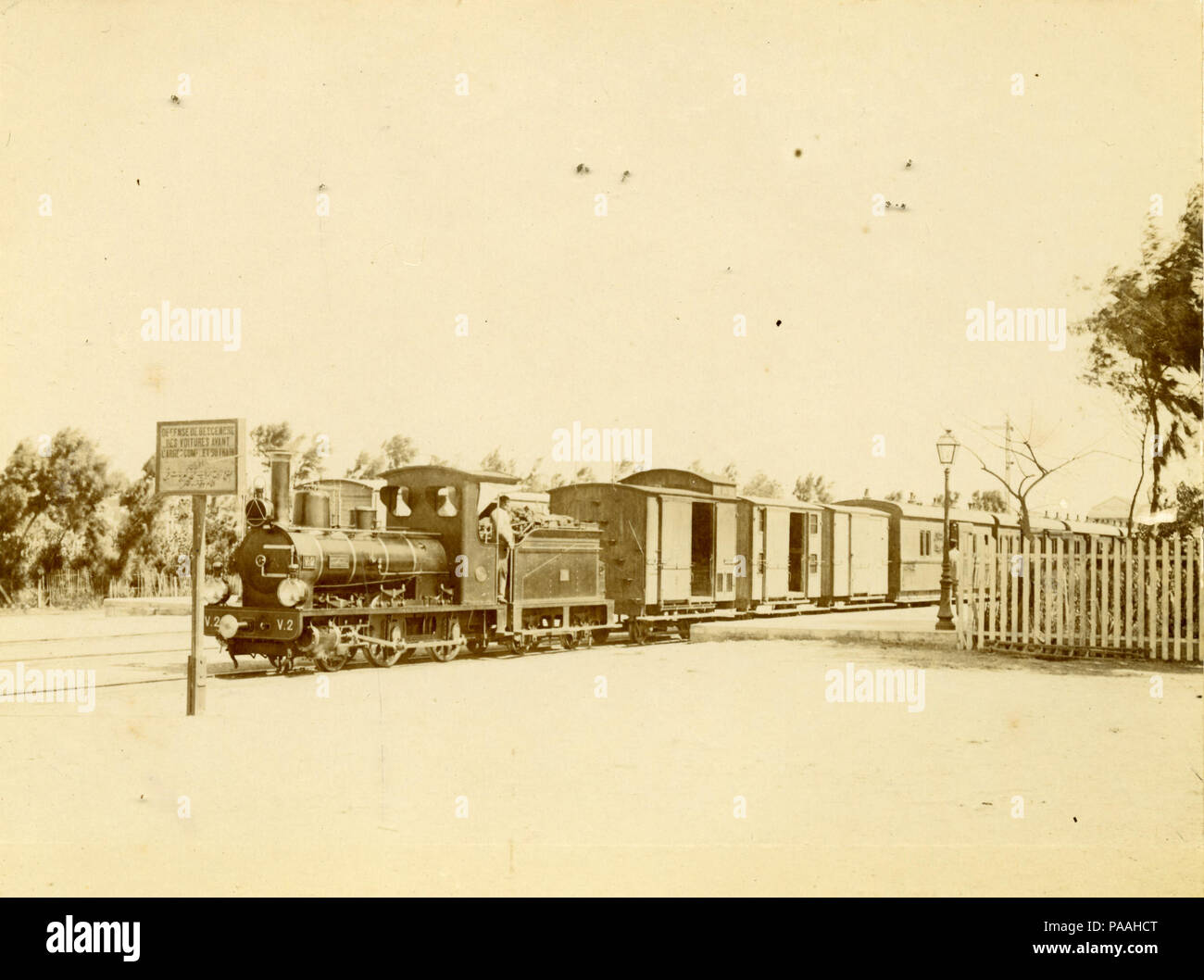 203 Port Said Railway Company - 4-4-0 steam locomotive No. V2 (SACM ...