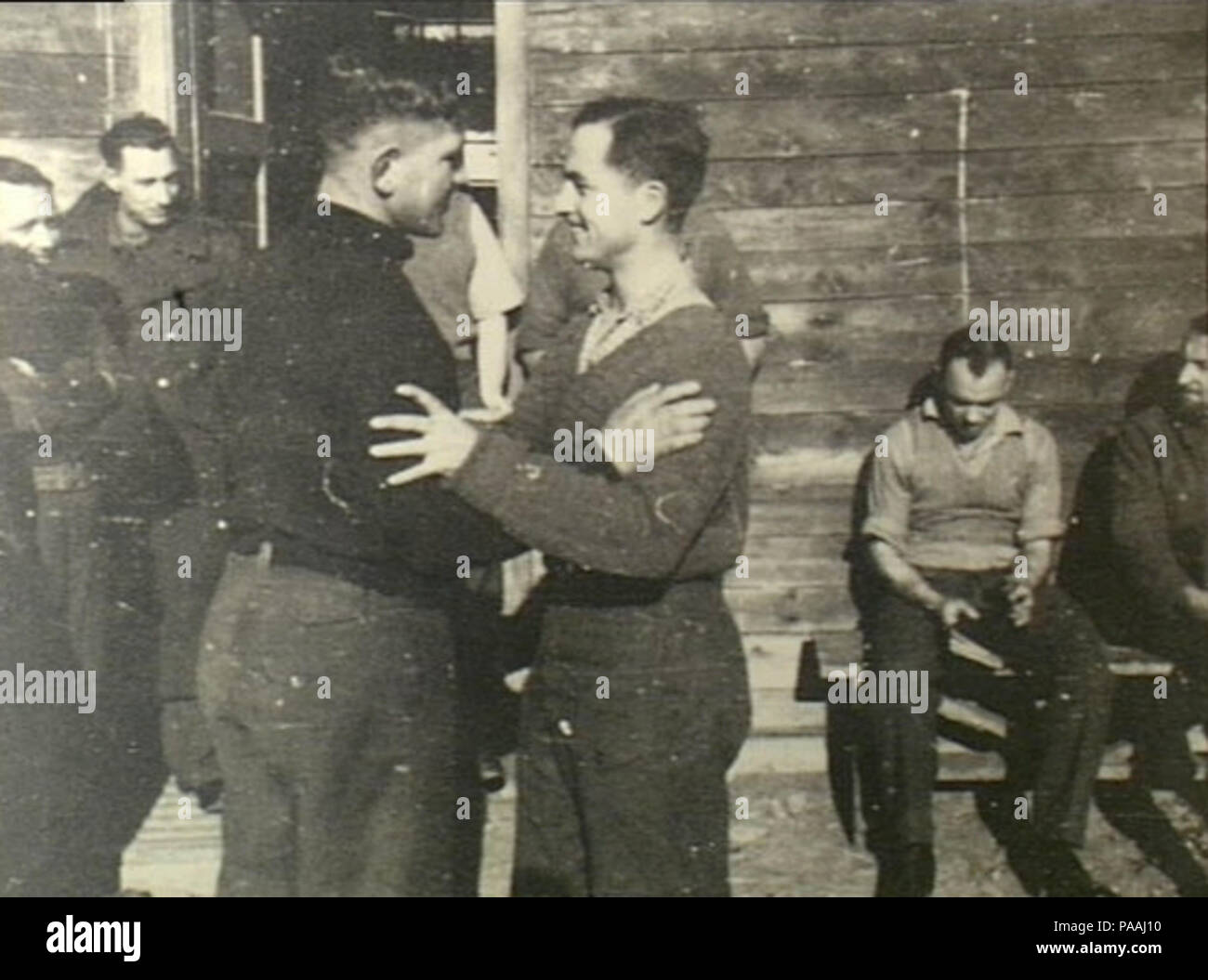 Prisoners of war in a camp 1940s hi-res stock photography and images ...