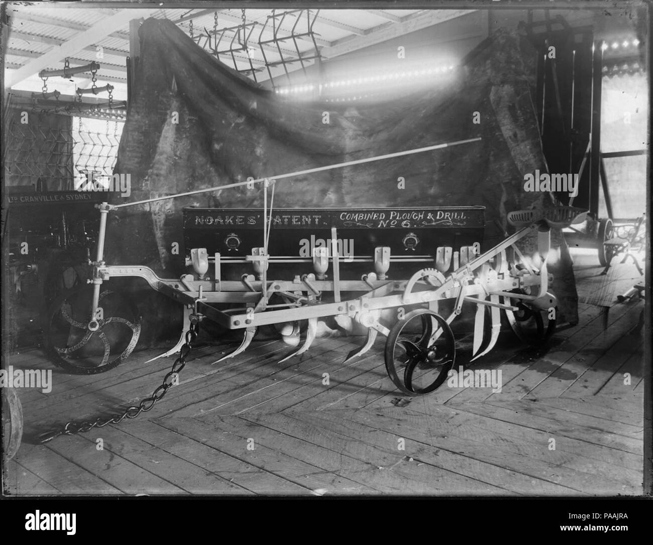 Seed plough Black and White Stock Photos & Images - Alamy