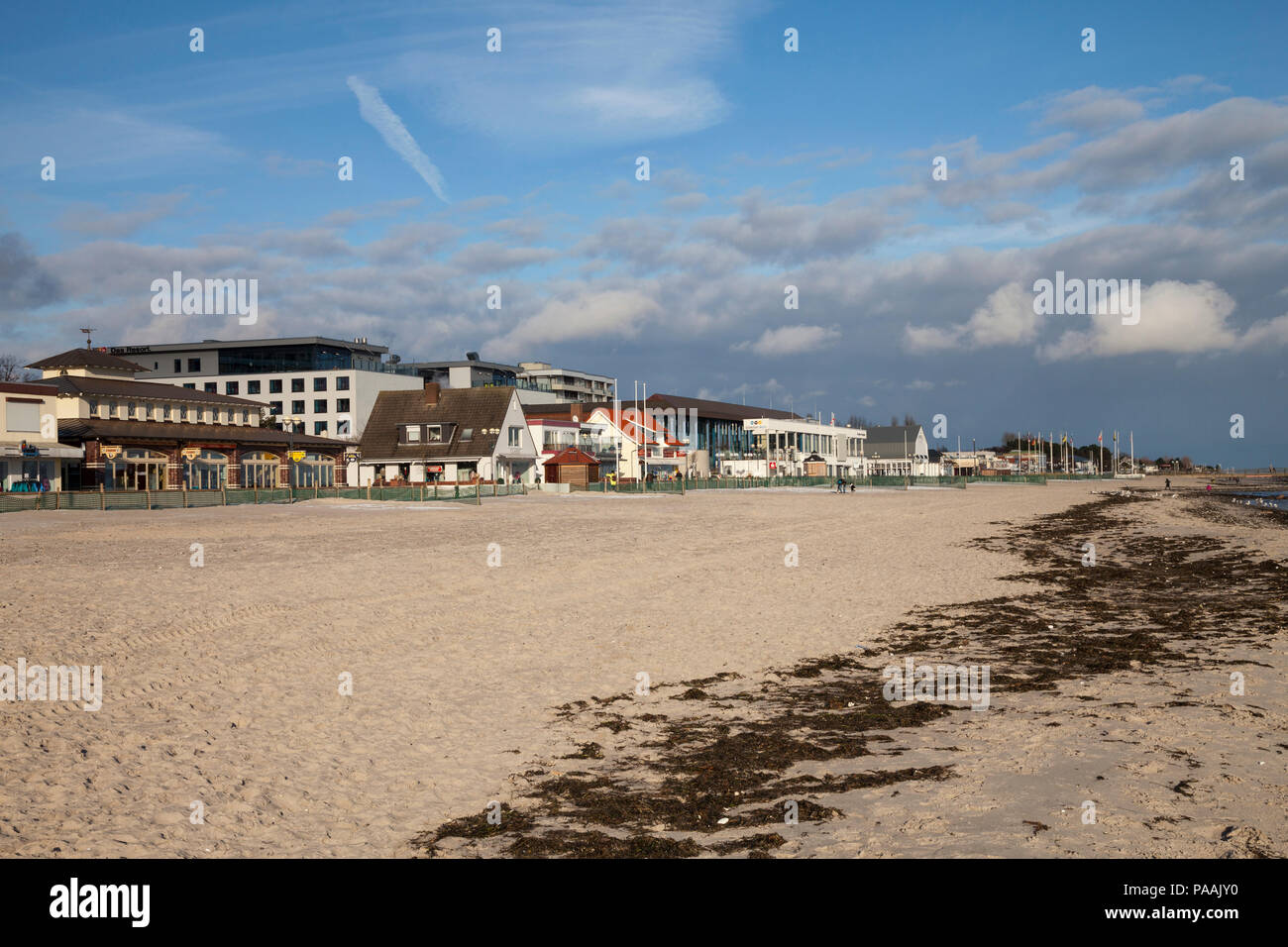 Beach and location of Groemitz, Baltic sea, Schleswig-Holstein, Germany ...