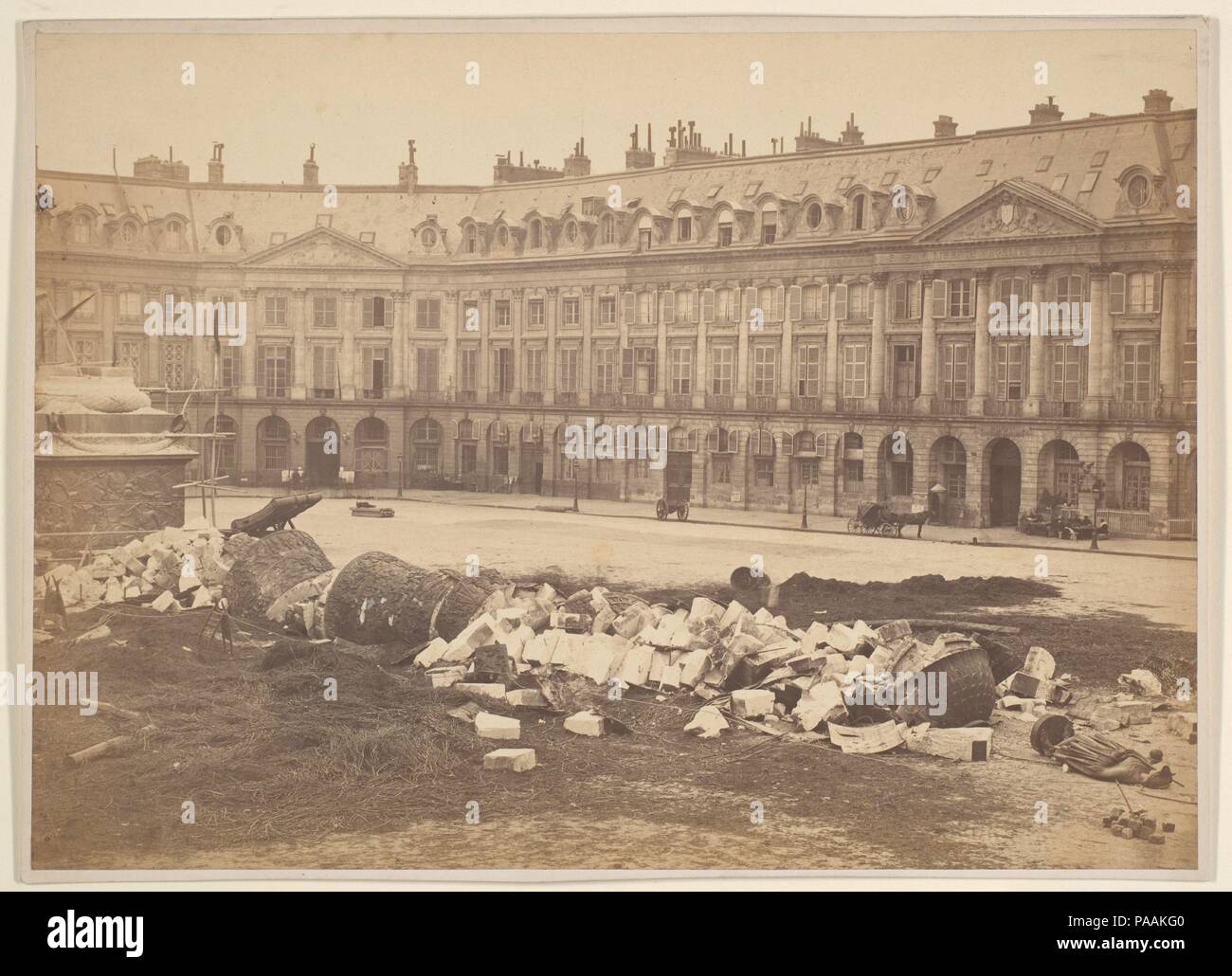 [The Vendôme Column After Being Torn Down by the Communards]. Artist ...