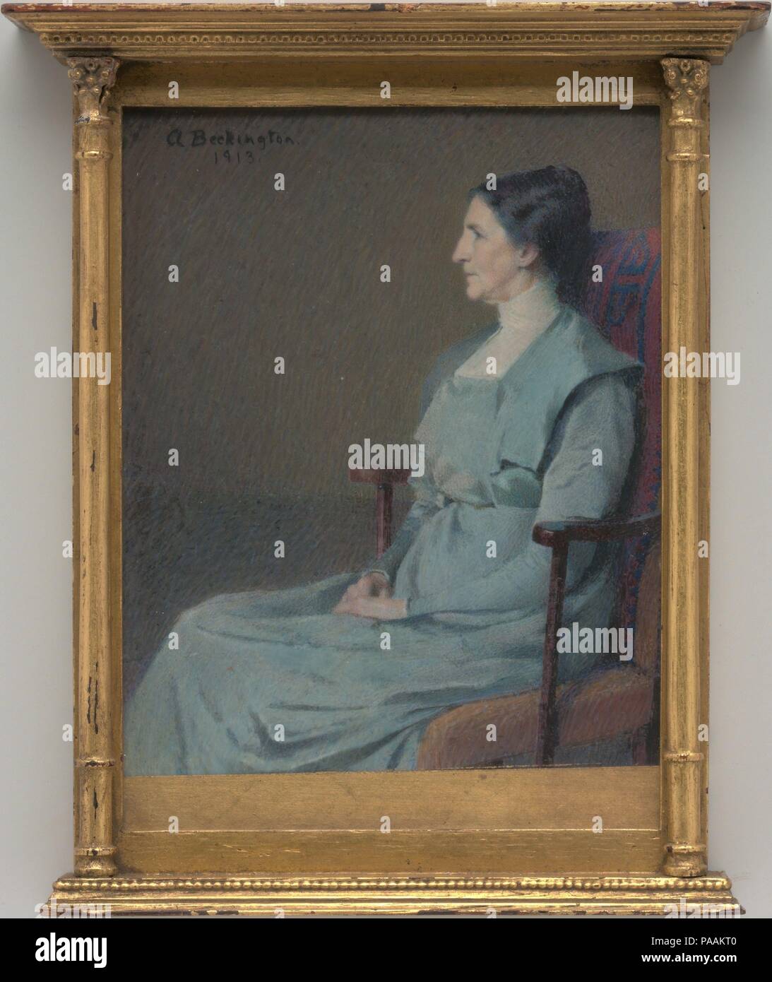 Mrs. Beckington. Artist: Alice Beckington (1868-1942). Dimensions: 6 x ...