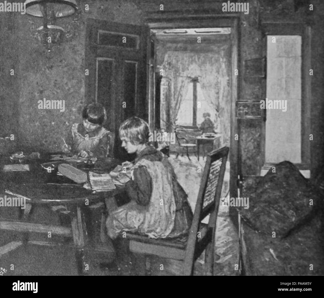 Nursery picture Black and White Stock Photos & Images - Alamy