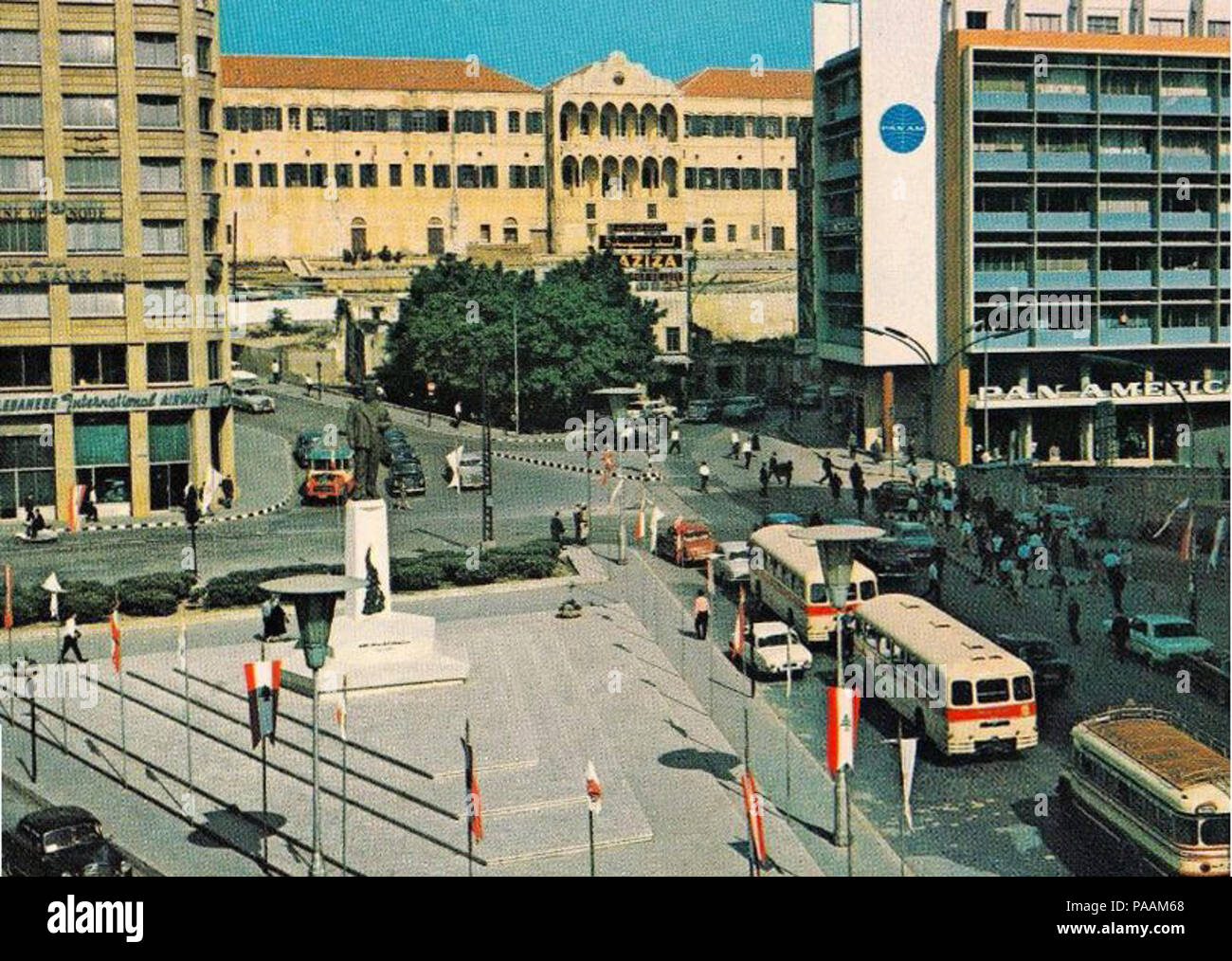 216 Riad Solh Square ,Beirut - 1970 Stock Photo - Alamy