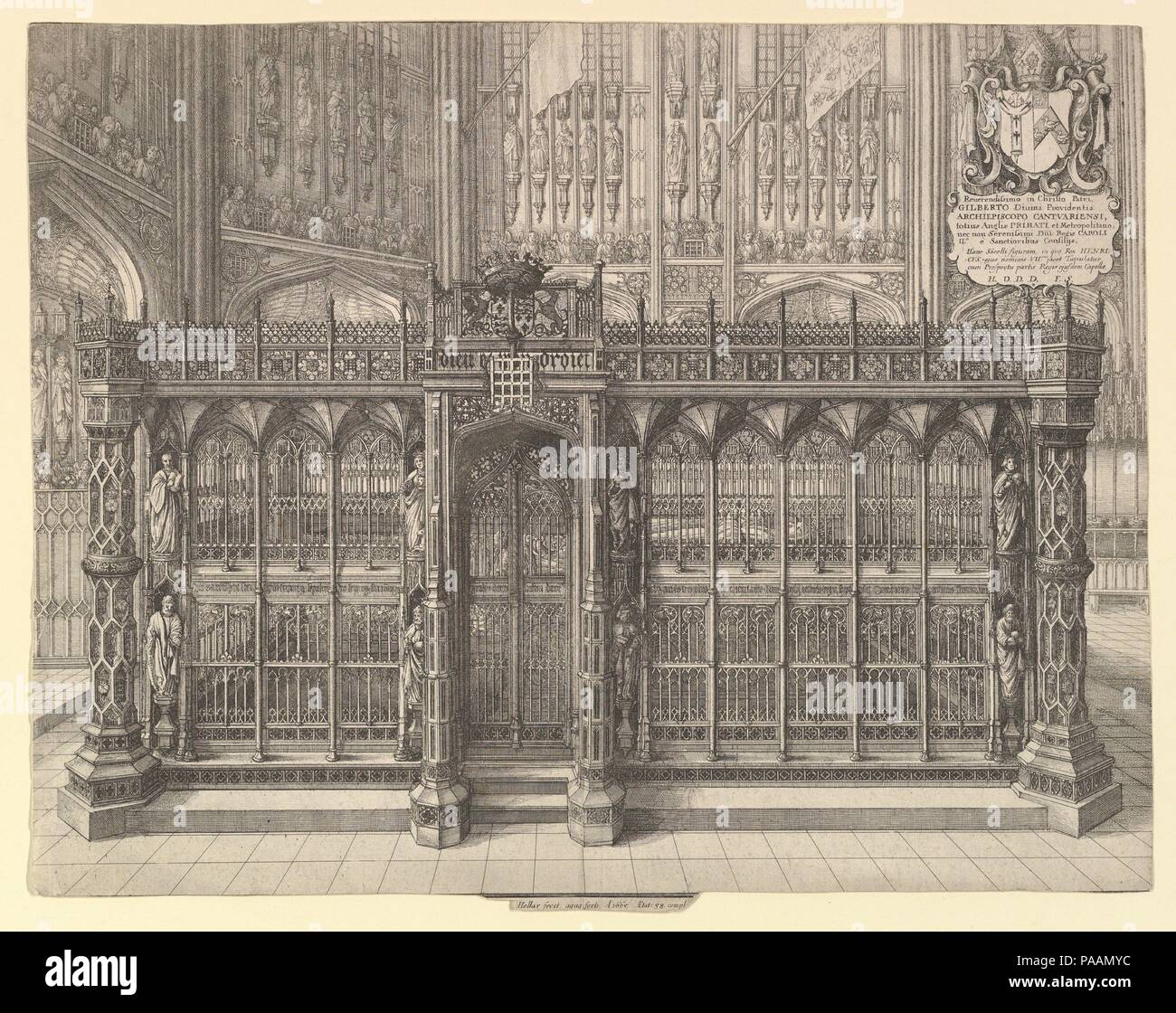 Tomb of Henry VII. Artist: Wenceslaus Hollar (Bohemian, Prague 1607 ...