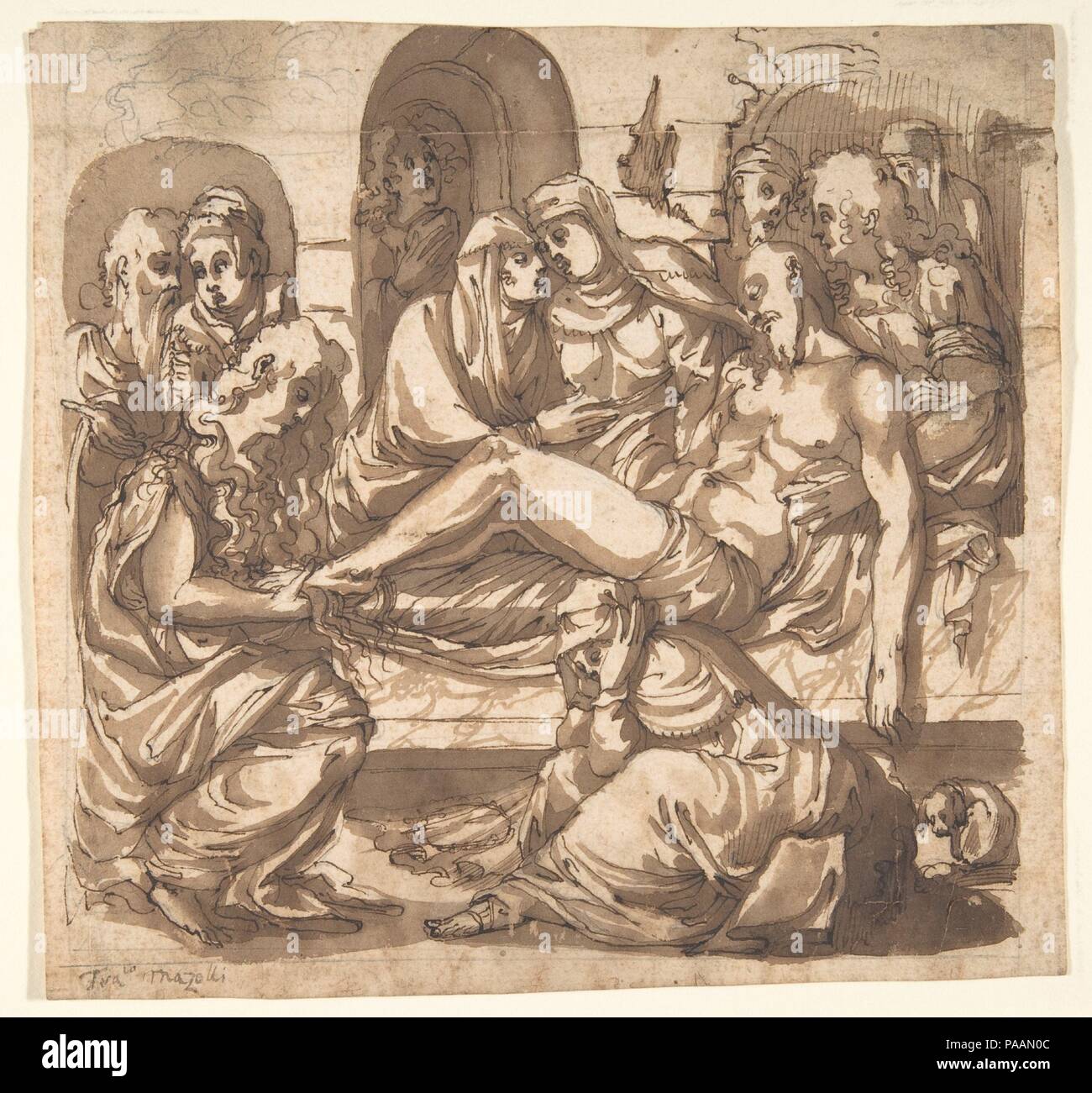 Entombment. Artist: Traditionally Ascribed to Maso da San Friano ...