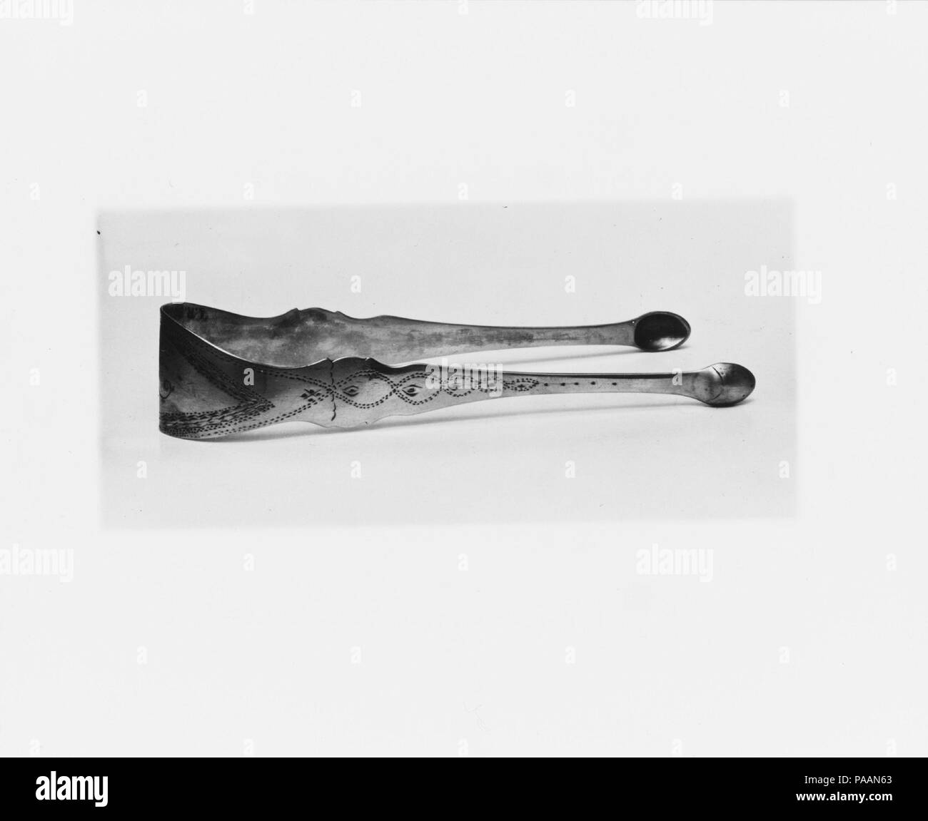 Tongs. Culture: American. Dimensions: L. 6 in. (15.2 cm). Maker: Marked ...